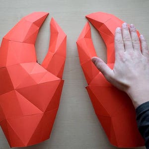 Lobster Claws Papercraft Instant Pdf Download, Papercraft Printable DIY ...