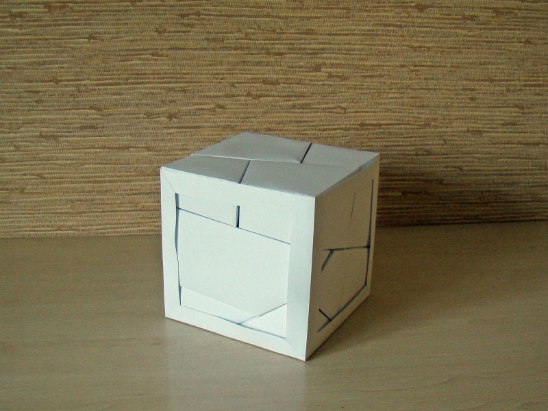 Cube Puzzle Papercraft Download and Make Little 3d Puzzle | Etsy