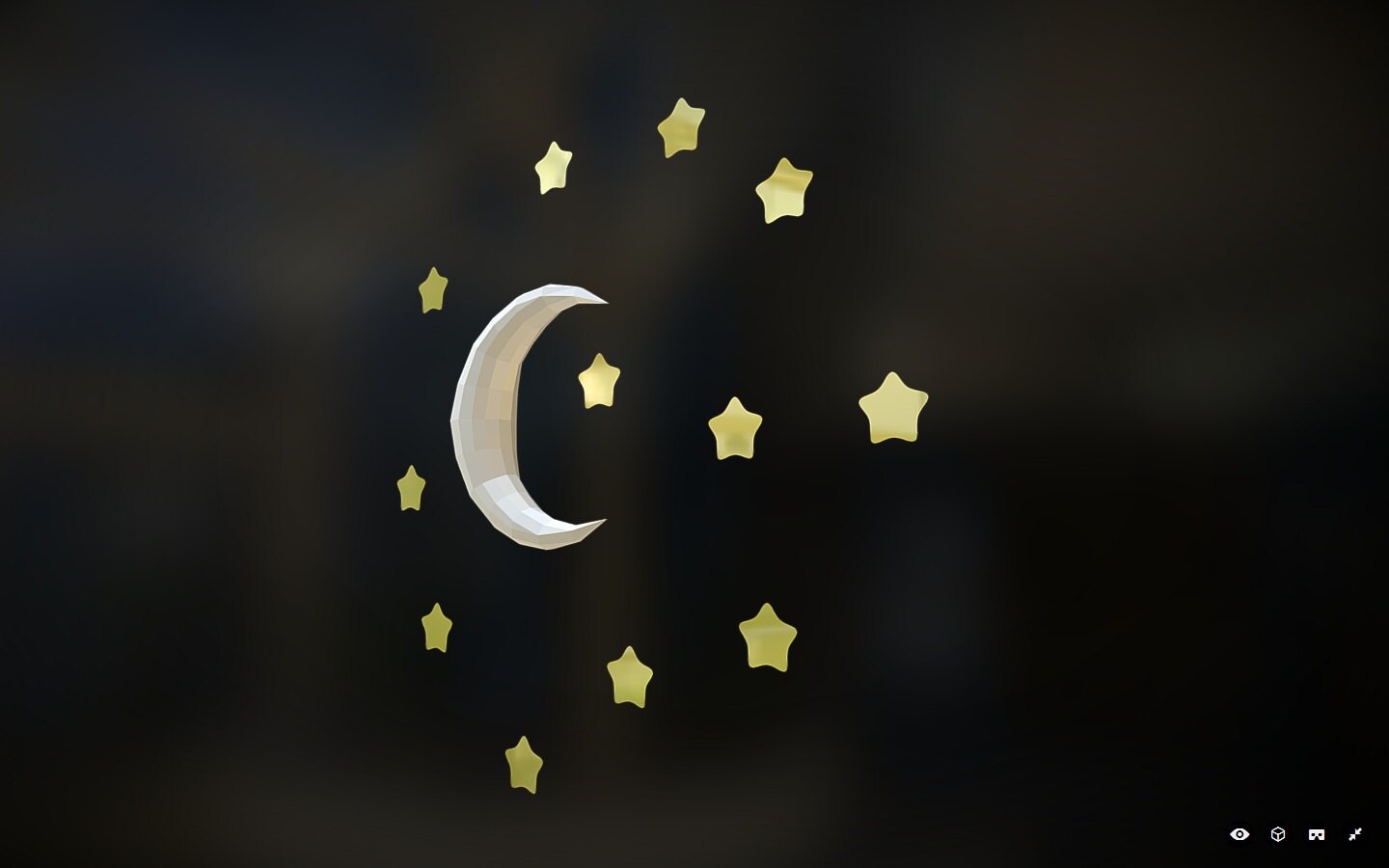 Simple Moon DIY 3D Paper Moon Printable DIY Pdf Template - Etsy