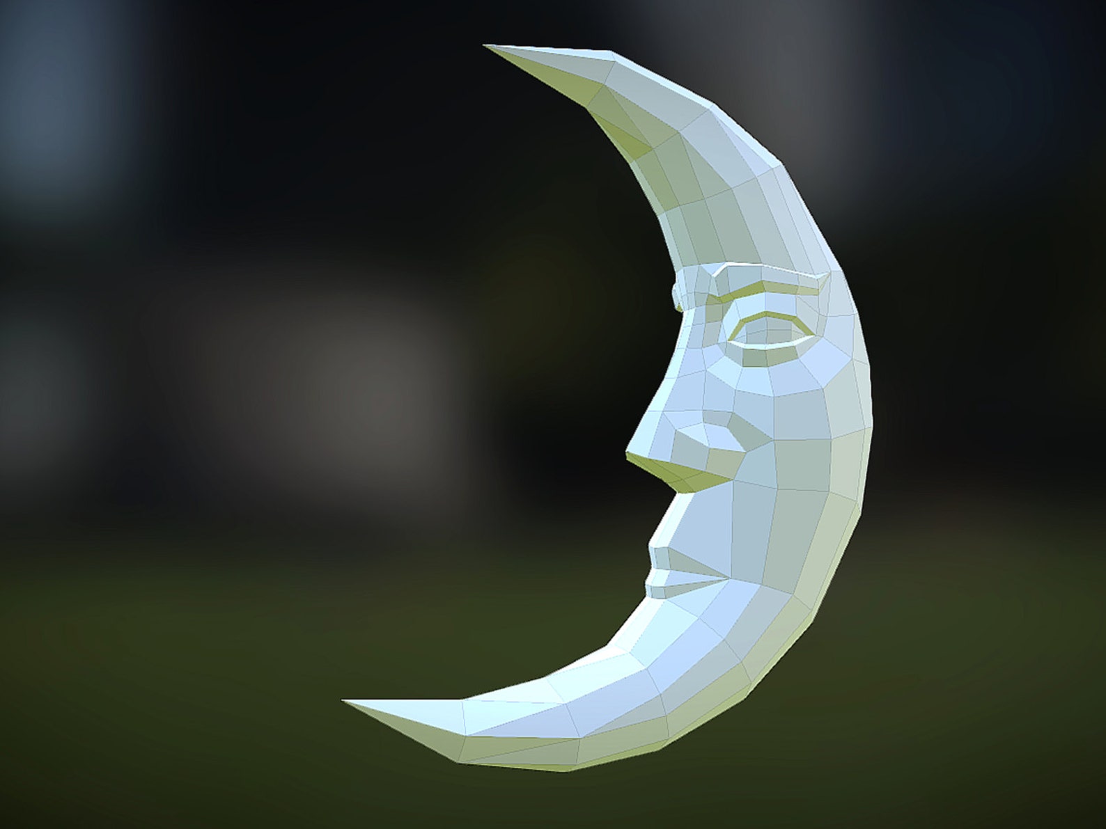 Moon Face Papercraft Download and Make Paper Moon Printable - Etsy Canada