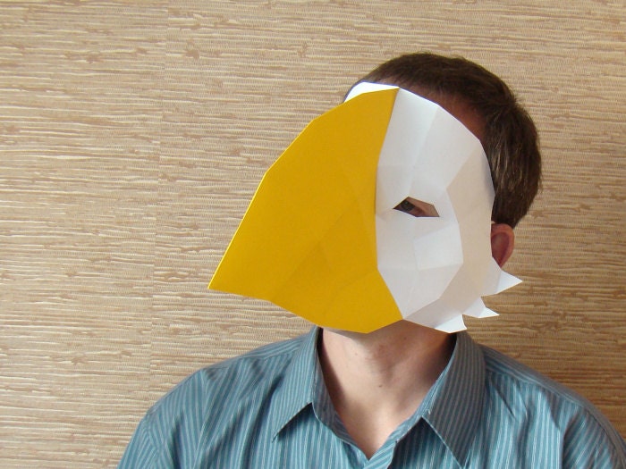 Bird Beak Mask Bird Mask Printable DIY Pdf Template Paper | Etsy Australia