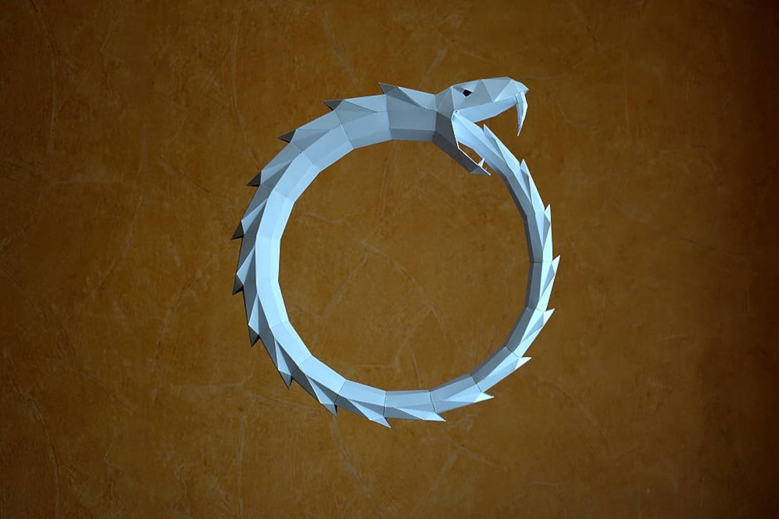 Ouroboros Serpent Model Printable DIY PDF Papercraft Template, DIY ...