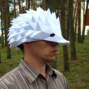 Hedgehog Mask DIY Papercraft, Download and Make Your Own Mask ...