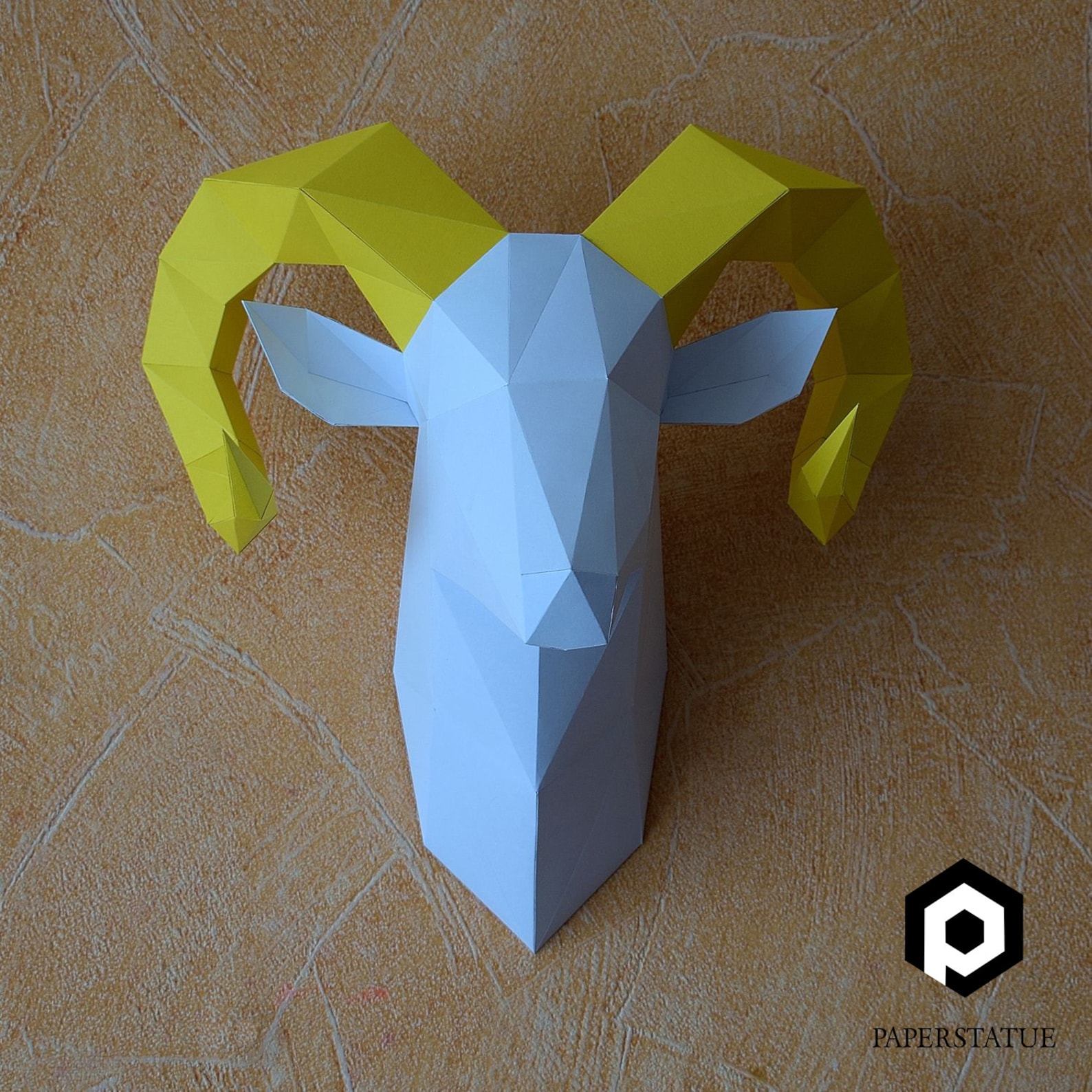 Ram Head Papercraft Download and Make Your Own Trophy - Etsy