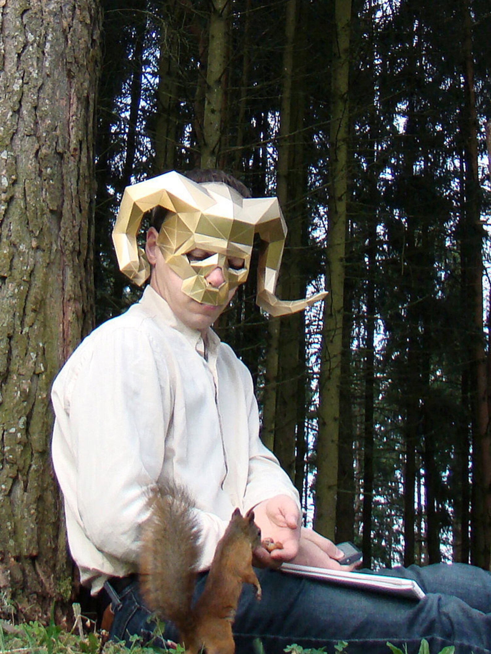 Demon Mask Papercraft Download and Make Easy Party Mask | Etsy