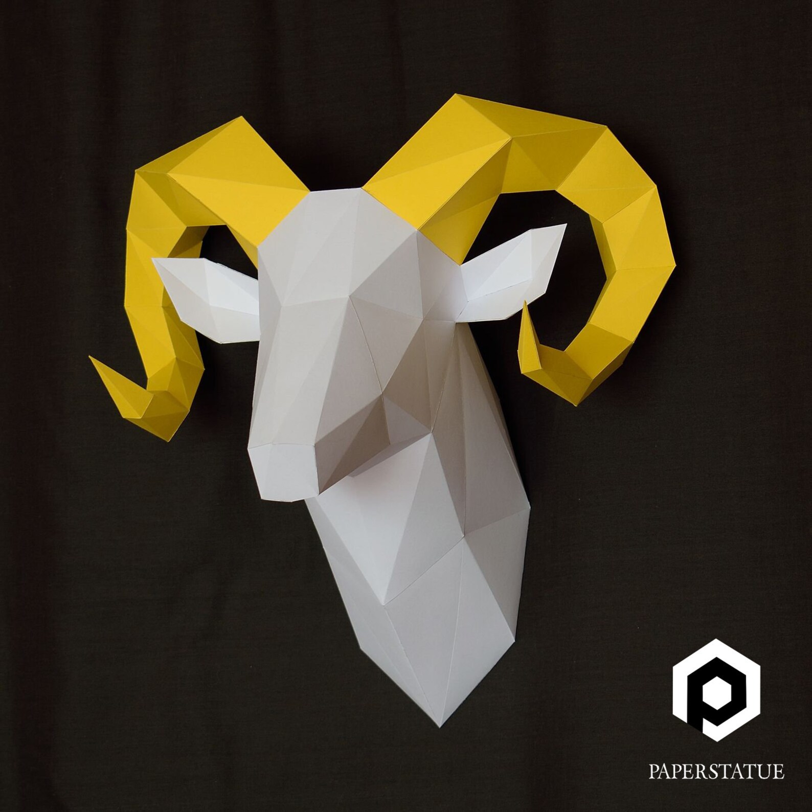 Ram Head Papercraft Download and Make Your Own Trophy - Etsy