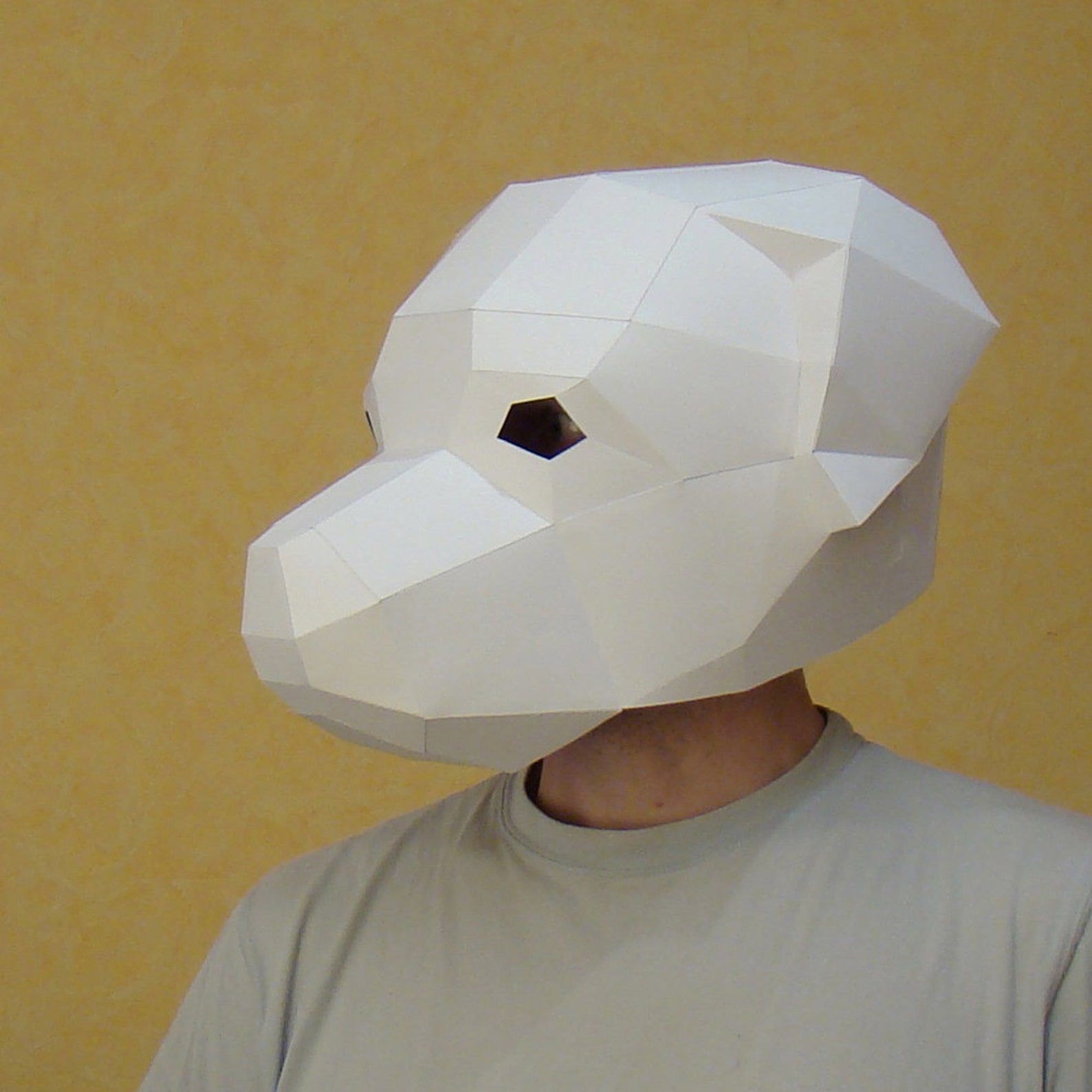 Easy to Make Papercraft Dog Mask, Instant Pdf Download - Etsy