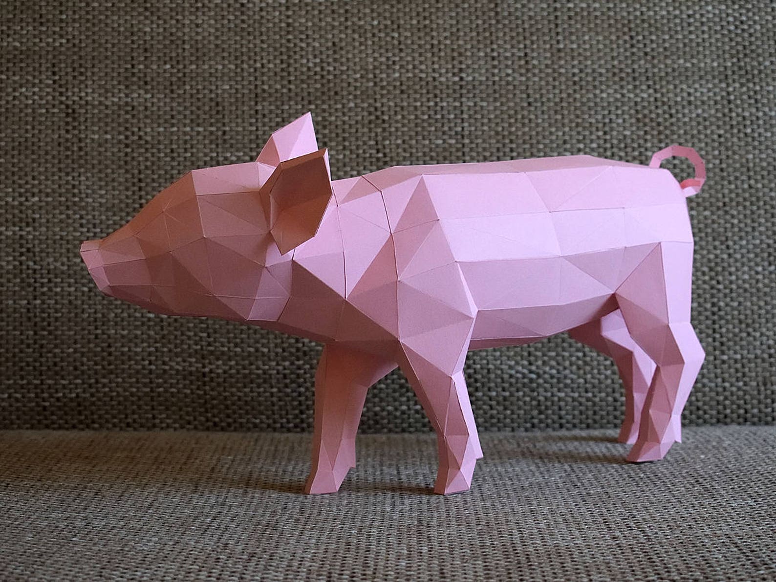 Little Pig Papercraft Download and Make Your Own Lovely - Etsy