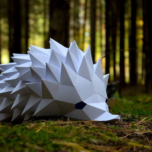 Hedgehog Mask DIY Papercraft Download and Make Your Own Mask - Etsy