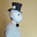 Cat With Hat Mask, Cat Mask, Cat in Hat Mask Printable DIY PDF Template ...