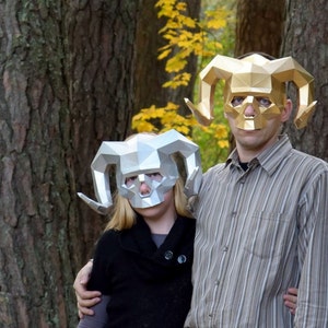 Demon Mask Papercraft, Download and Make Easy Party Mask, Paper ...