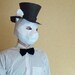 Cat With Hat Mask, Cat Mask, Cat in Hat Mask Printable DIY PDF Template ...