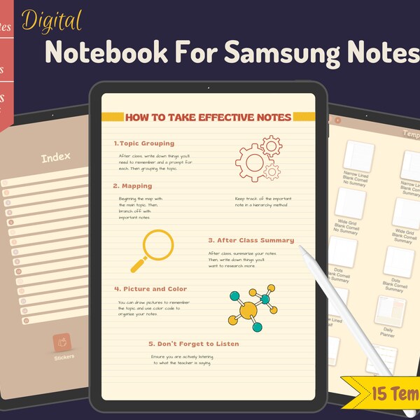 Samsung Note Template - Etsy