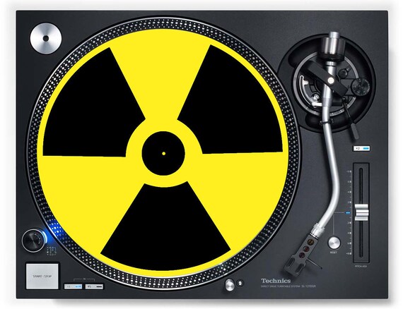1 Radioactive Nuclear 12 Dj Turntable Slipmat Slipmats Djs / | Etsy