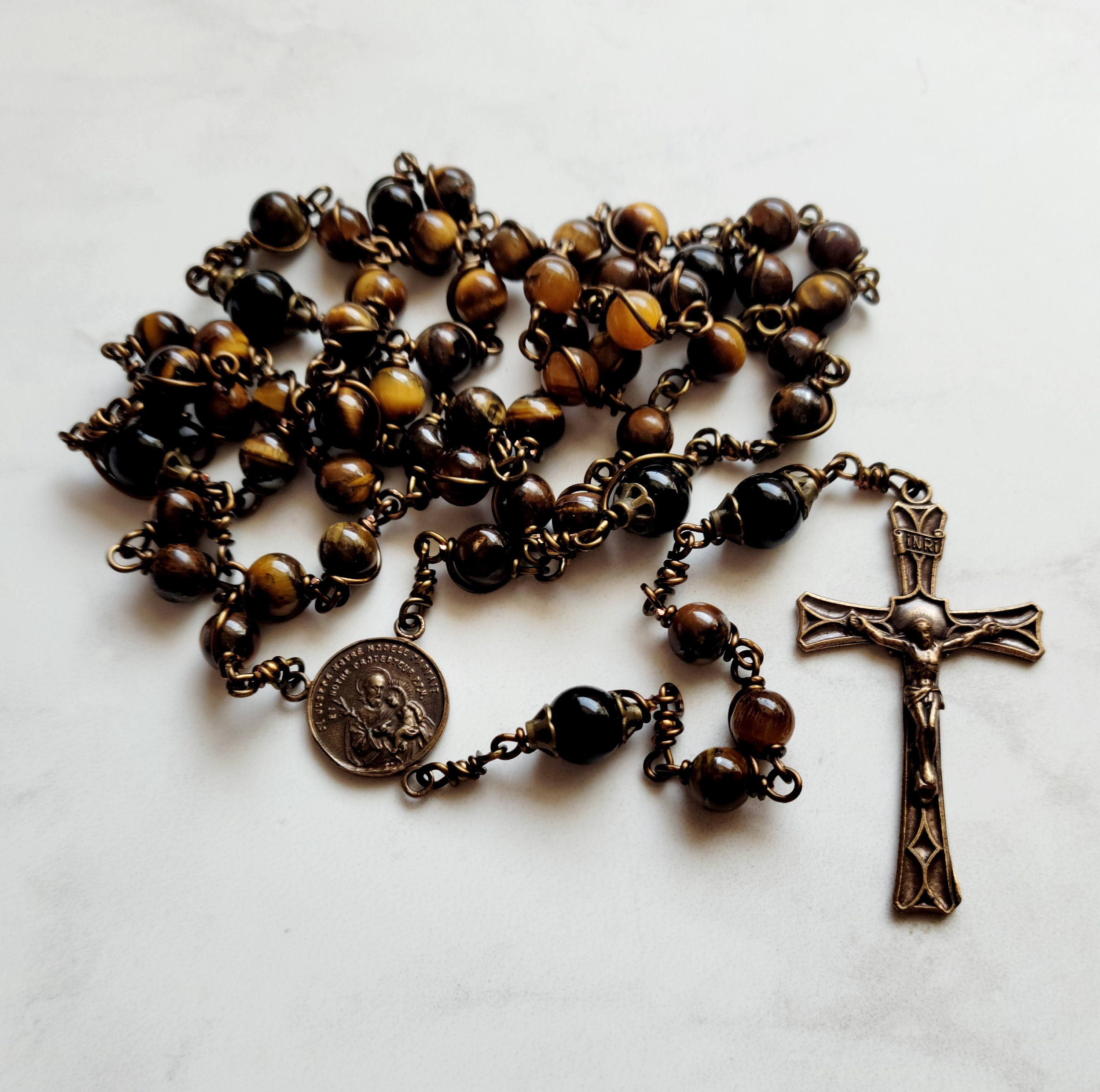 St. Joseph Rosary Catholic Rosary for Men Rosary for Priest - Etsy