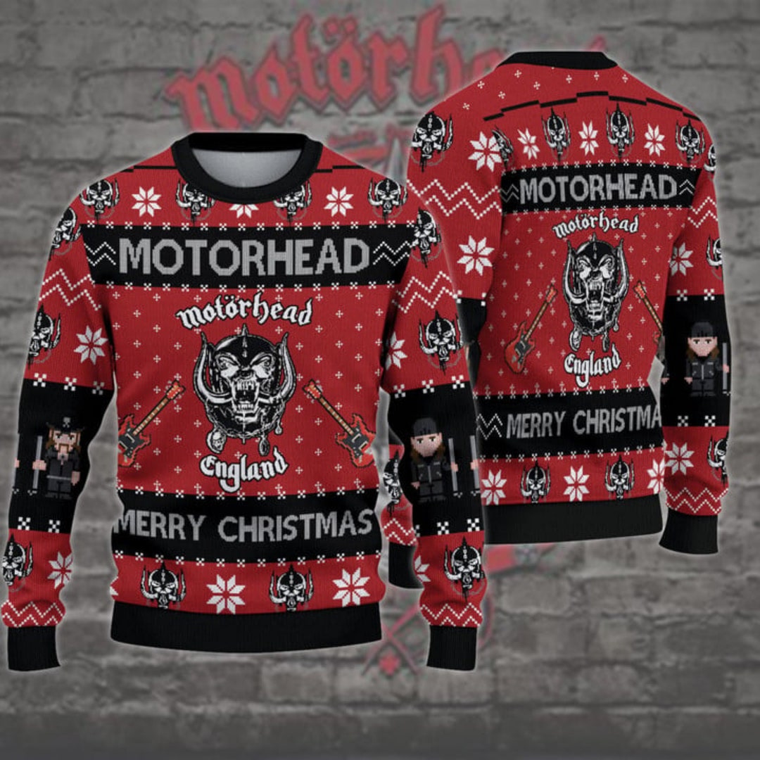 Motorhead Rock N Roll Ugly Christmas Sweater Unisex Rock Fan - Etsy