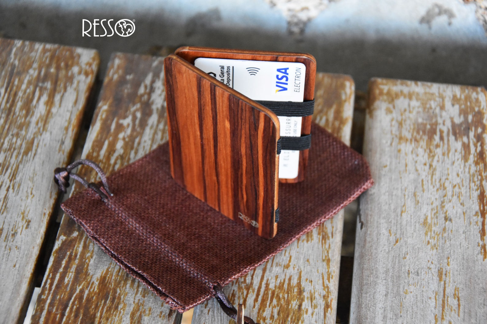 Wooden Wallet, Credit Card Wallet, Men's Wallet, Slim Wallet, Modern ...