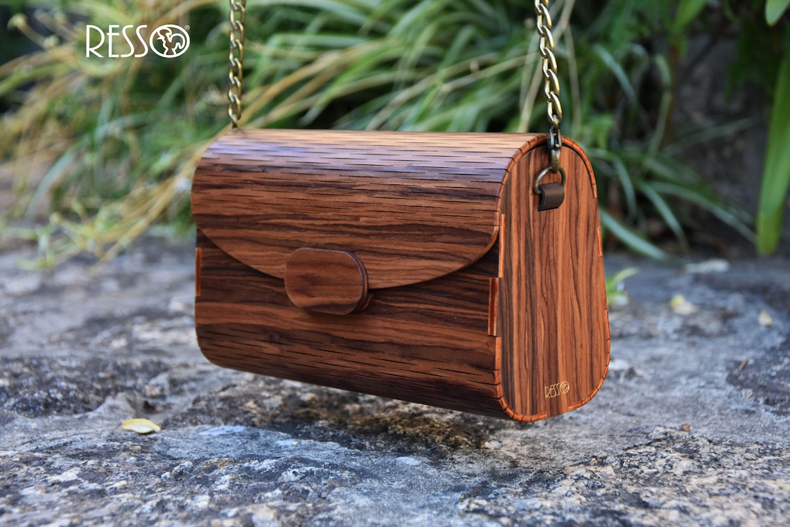 Wooden Bag, Woman Bag, Wooden Clutch Bag, Eco Friendly Wooden Bag ...