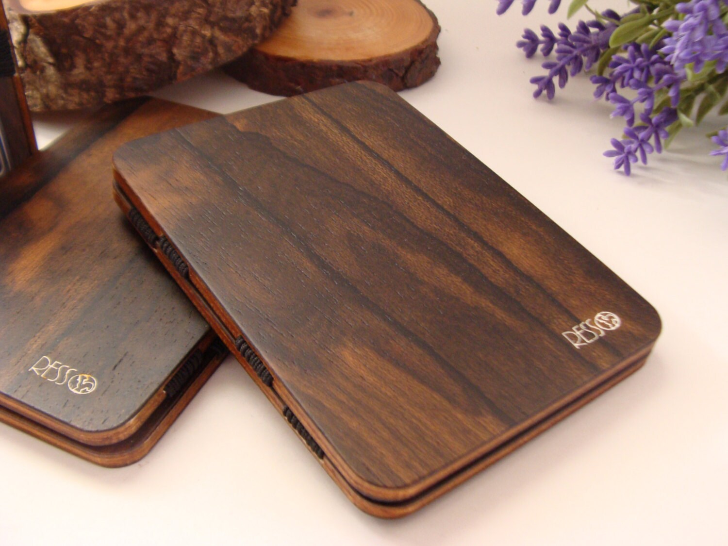 Wooden Wallet, Credit Card Wallet, Women's and Men's Wallet, Slim ...