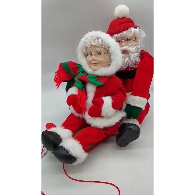 Animated Moving Santa and Mrs Claus 18 Tall Christmas - Etsy