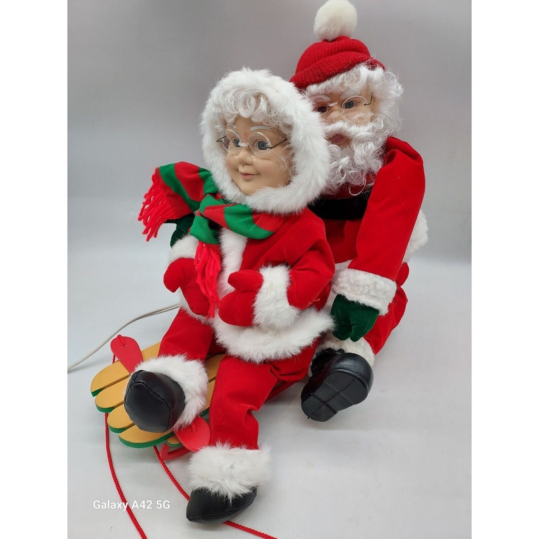 Animated Moving Santa and Mrs Claus 18 Tall Christmas - Etsy