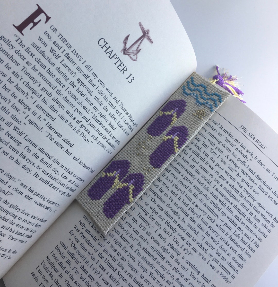 Marcador de punto de cruz Flip Flop - Etsy España