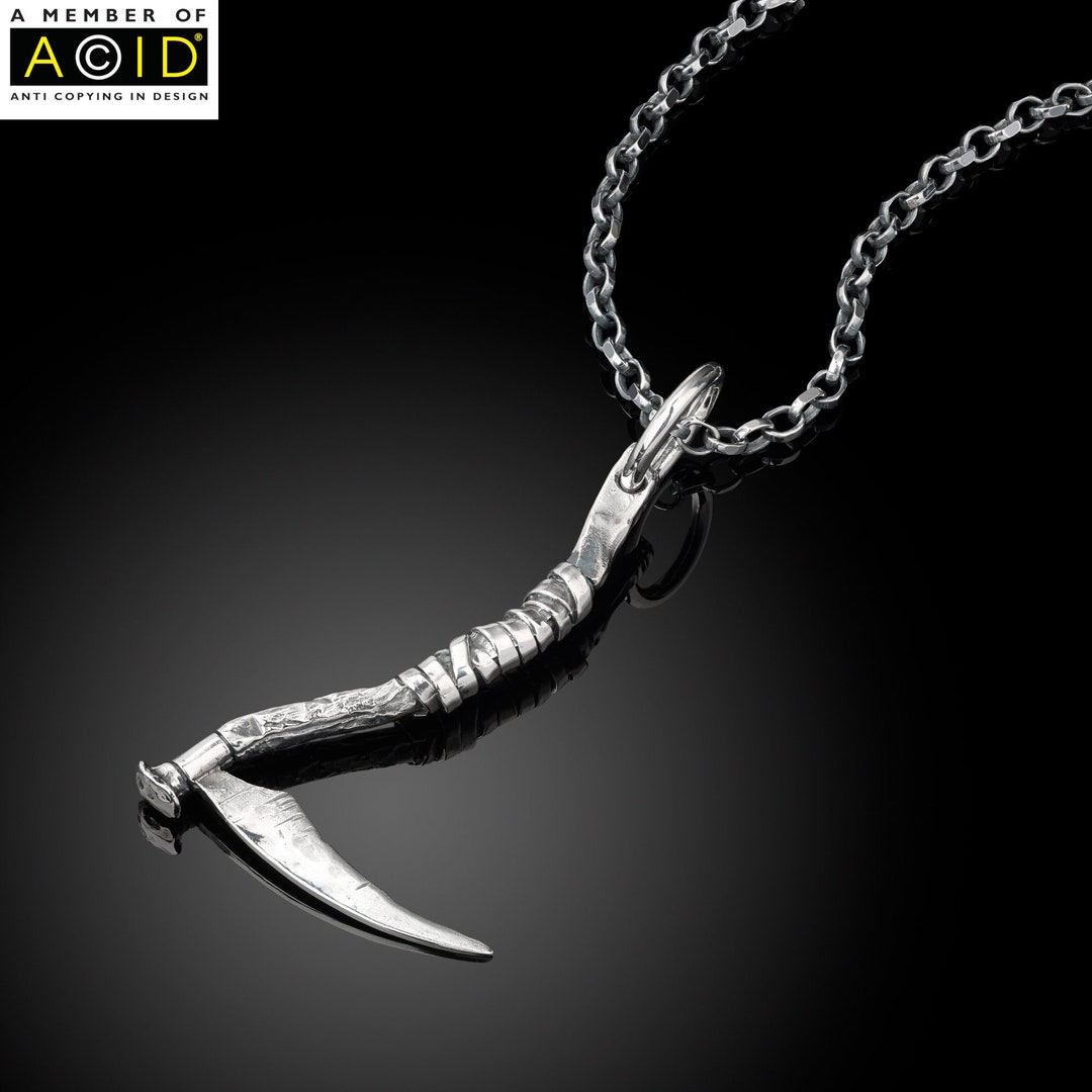 Scythe Pendant - Etsy