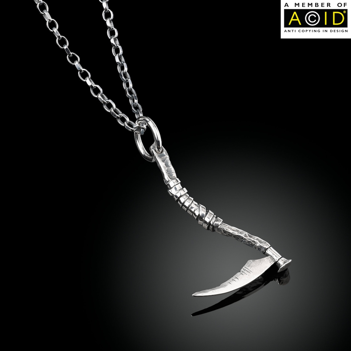 Scythe Pendant - Etsy