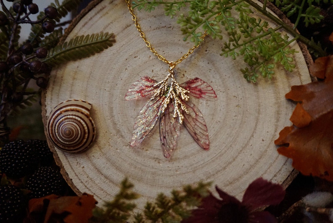 Branch Forest Sprite Necklace Red - Etsy