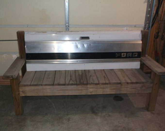 Ford Truck Tailgate Bench First on Race Day Ford Pickup Pick up Farm ...