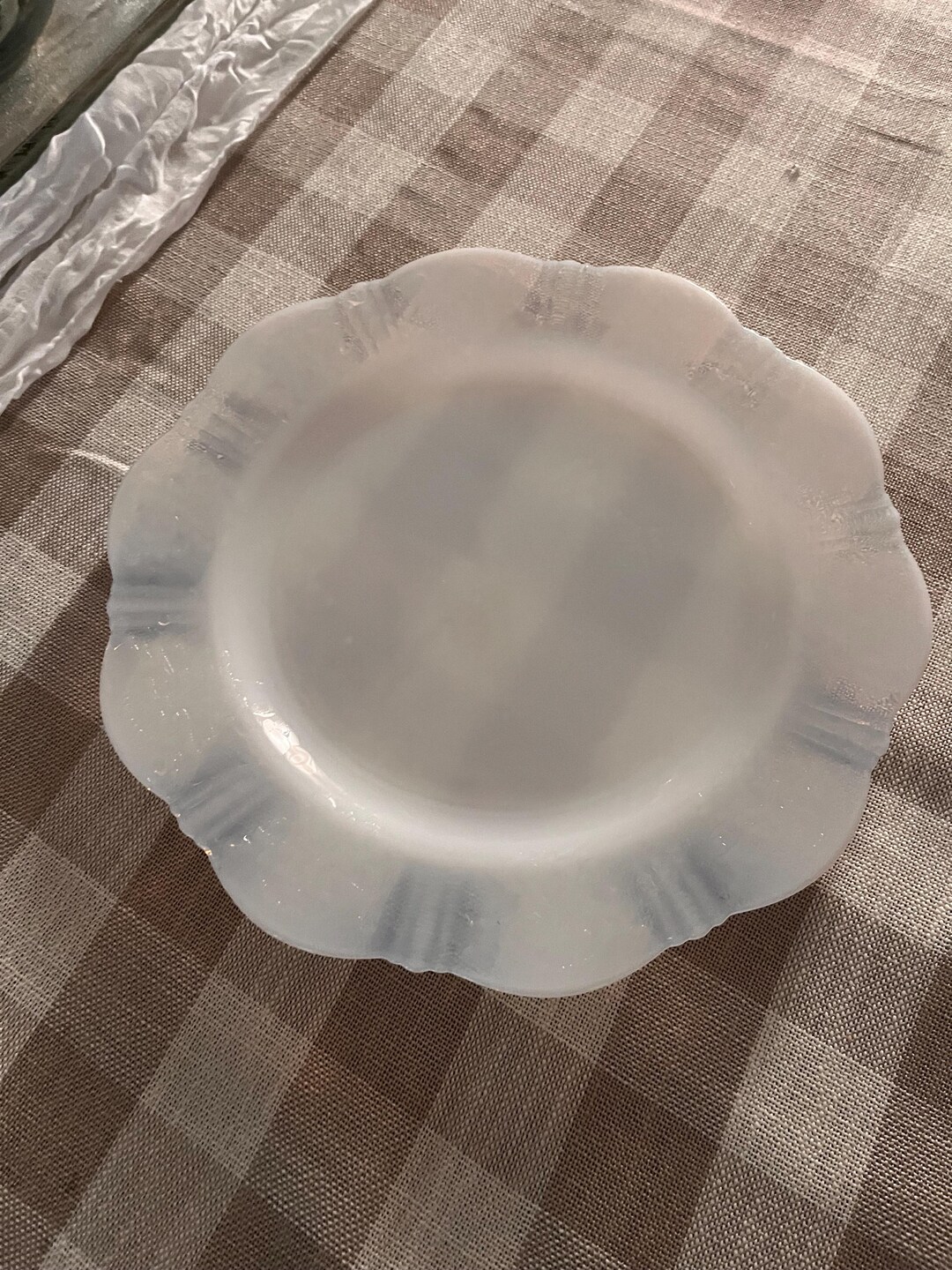 Macbeth Evans Milk Glass Plate - Etsy