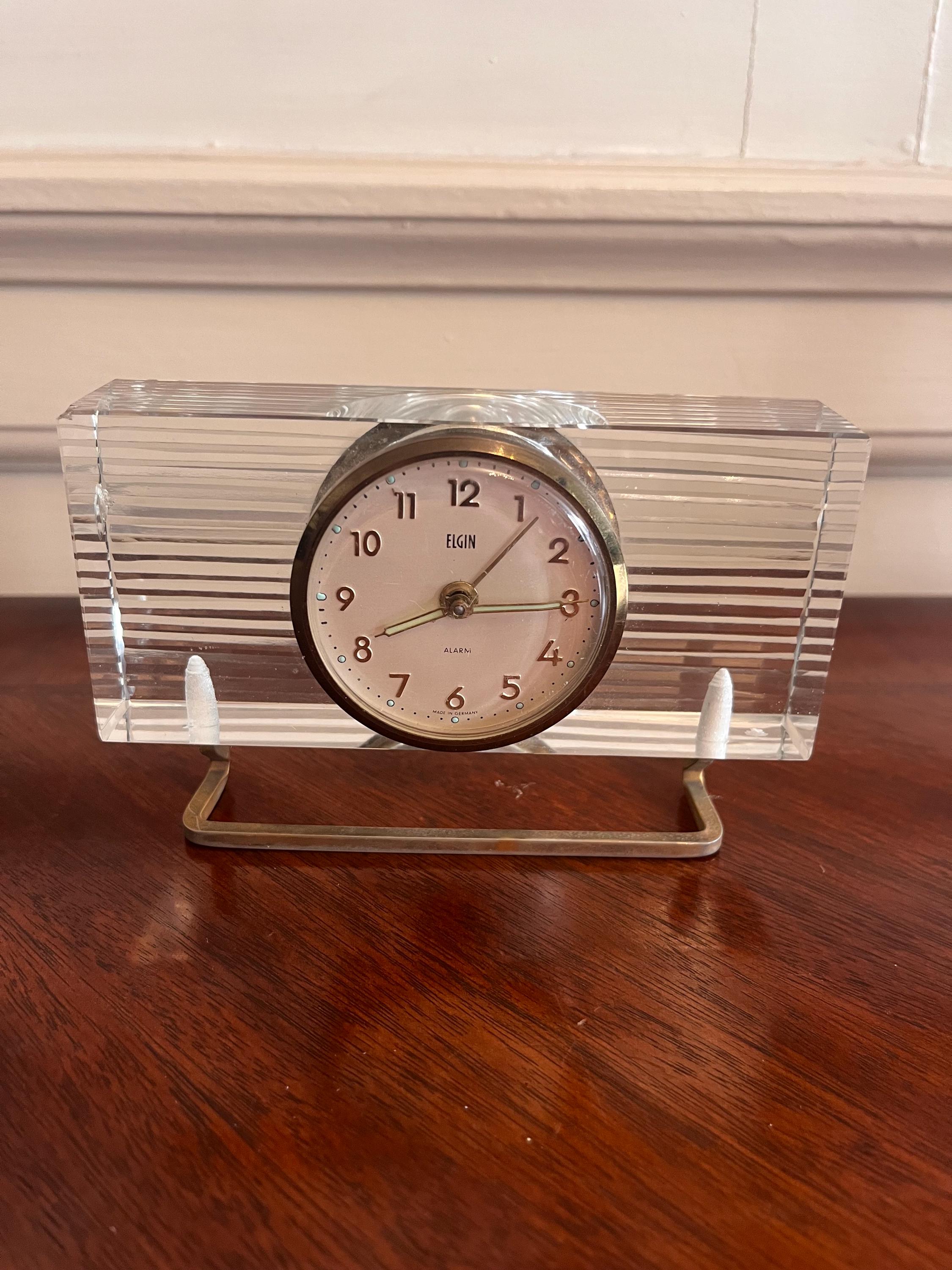 Elgin Mid Century Modern Desk Clock - Etsy