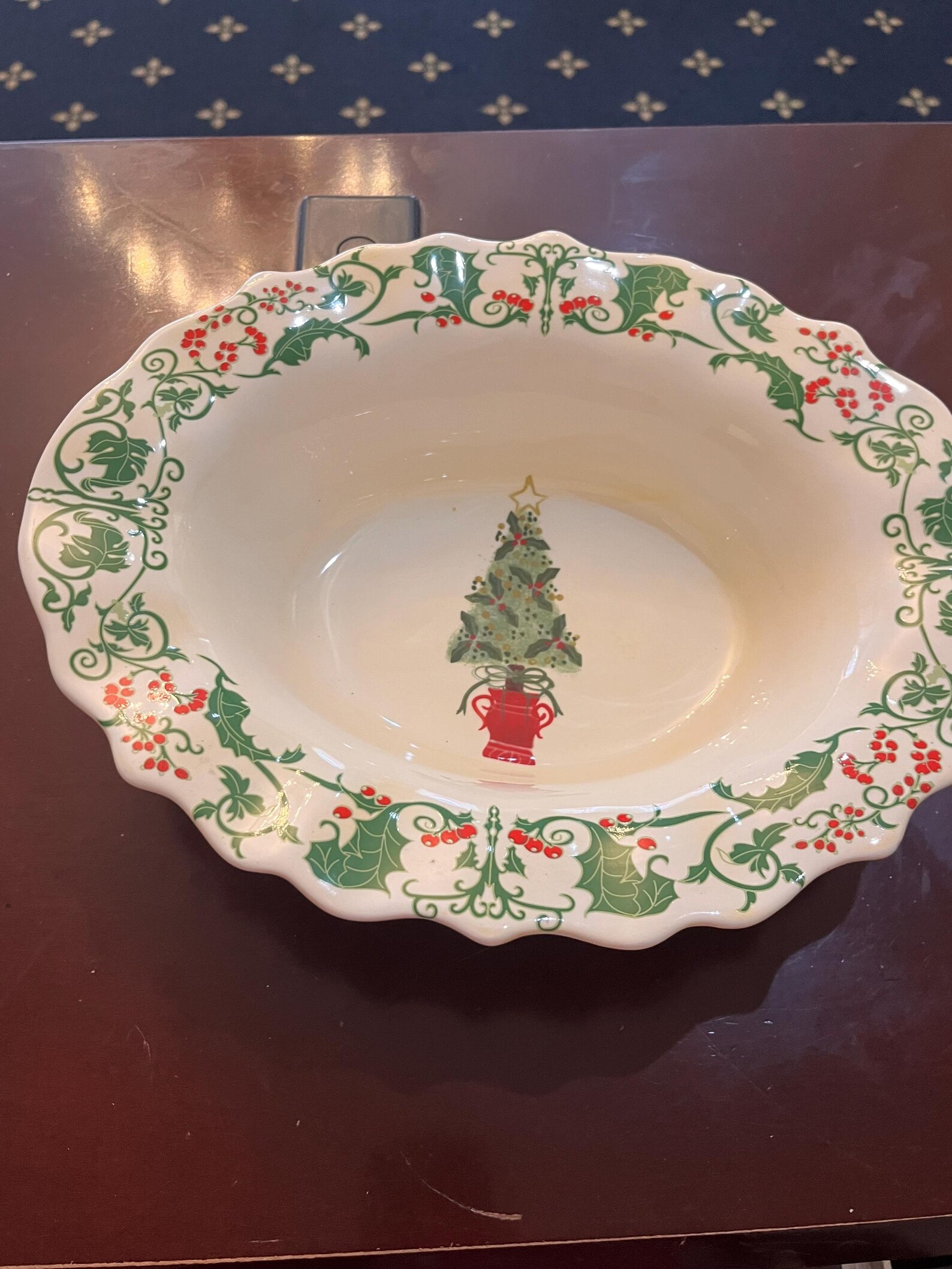 Baroque Tree Christmas Bowl - Etsy