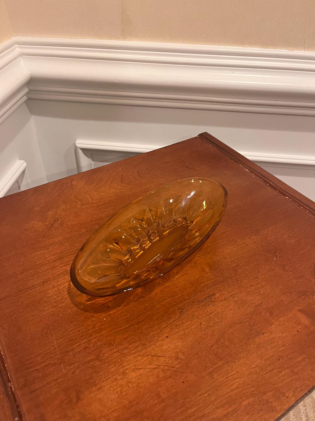 Amber Relish Dish /banana Split Dish - Etsy