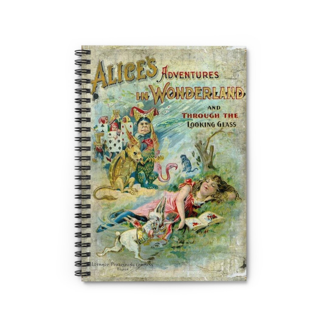 Spiral Notebook | Alice in Wonderland | Vintage Book Illustration - Etsy