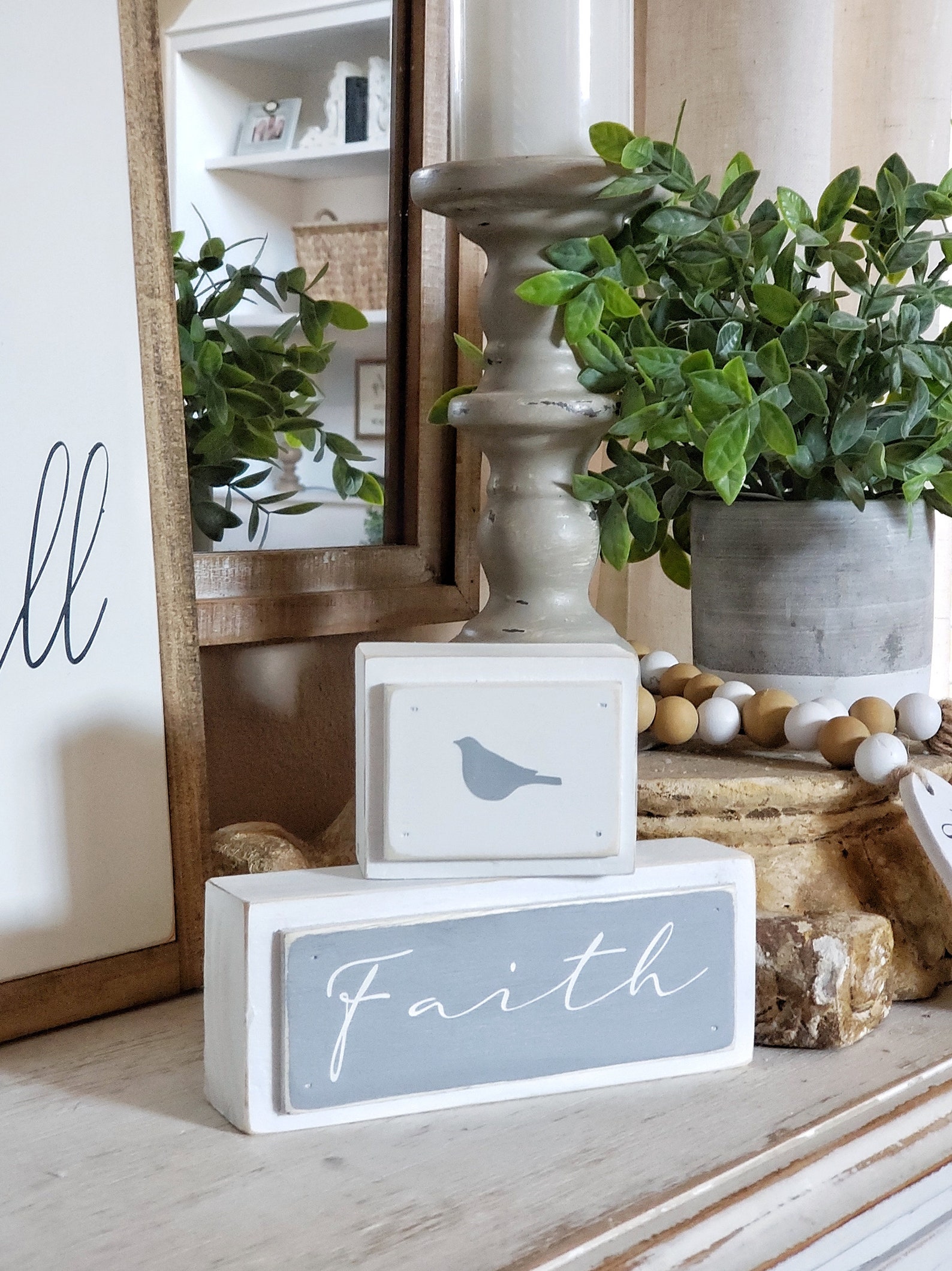 Stacked Block Set Block Sign Shelf Sitter Sign Tiered - Etsy