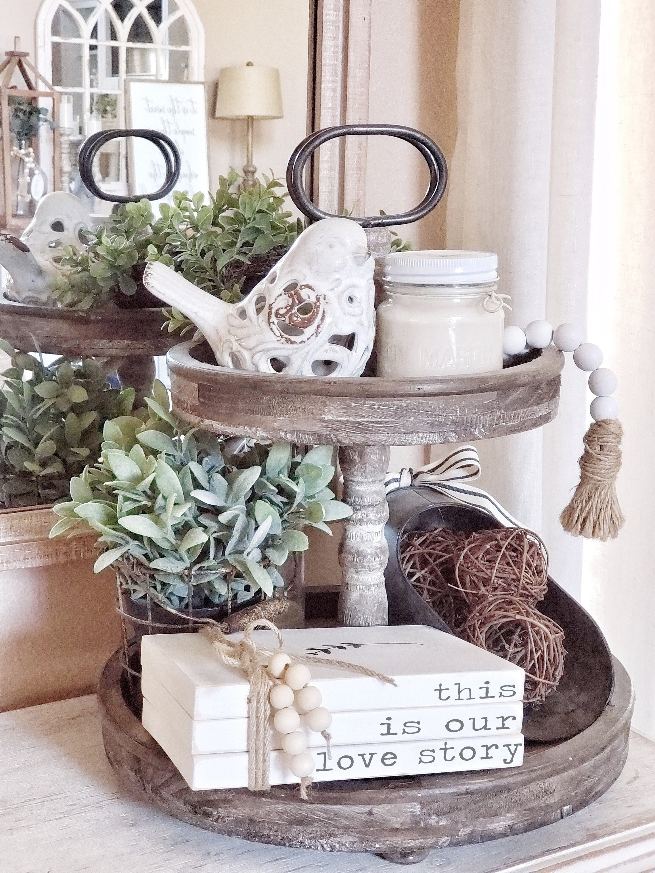 This is Our Love Story Wood Bookstacks Shelf Sitter Sign | Etsy