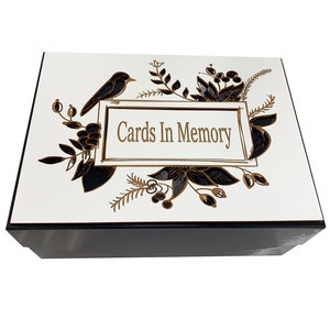Memory Box, Cards in Memory of a Loved One; Holds Funeral Cards ...