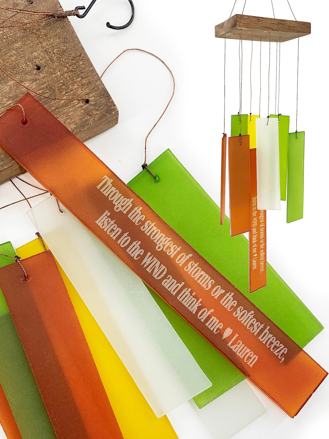 Memorial Wind Chime Sun Catcher Sympathy Gift After Loss Memorial ...