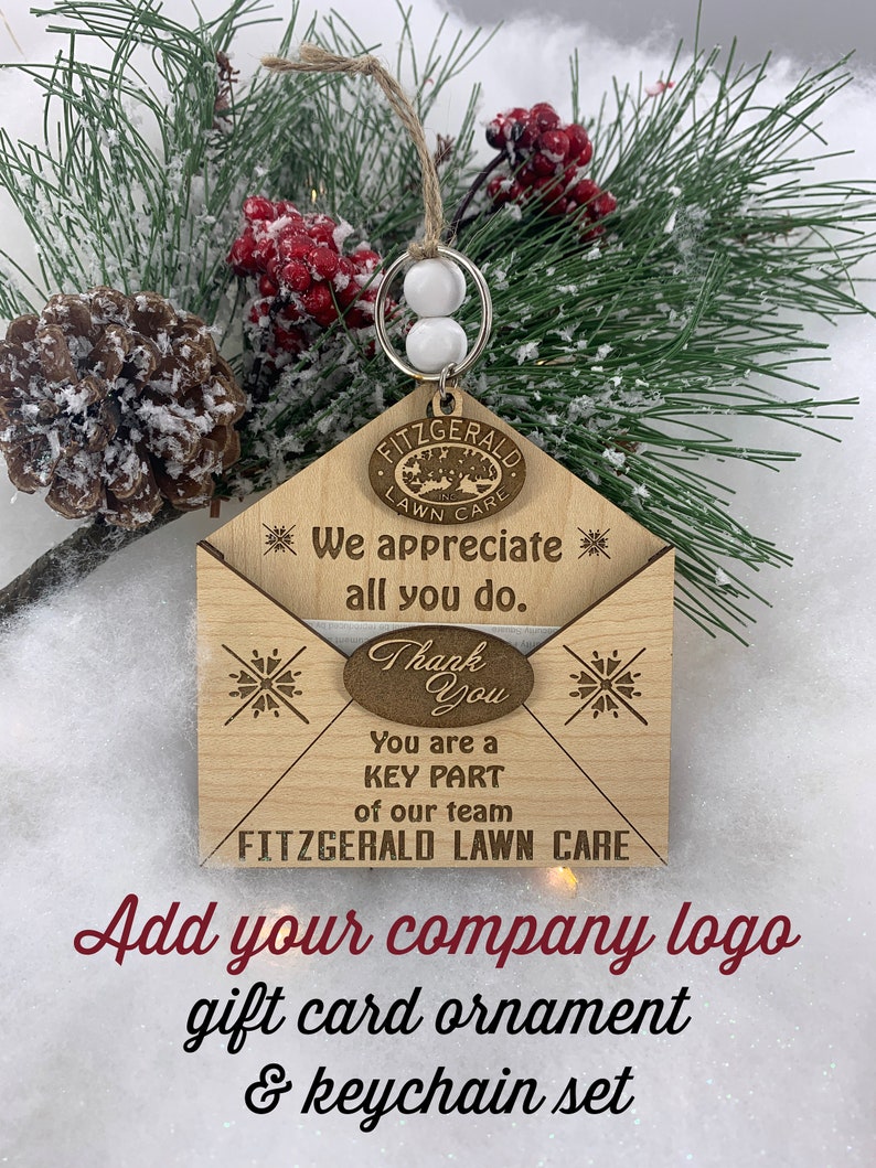 Employee Gift Thank You 10 Pack Holiday Gift Card Holder Ornament ...