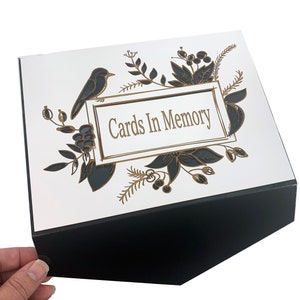 Memory Box, Cards in Memory of a Loved One; Holds Funeral Cards ...