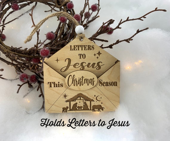Kids Letter to Jesus Christmas Ornament Family Gifts - Etsy
