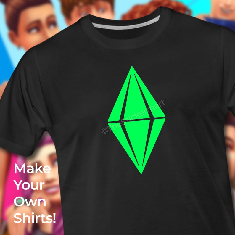 Plumbob File Download for Custom Design DIY Gamer Gifts Green Diamond ...