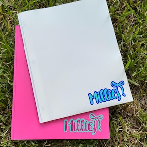 plastic folder with brads