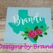 State decal / State floral decal / personalized state decal | Etsy