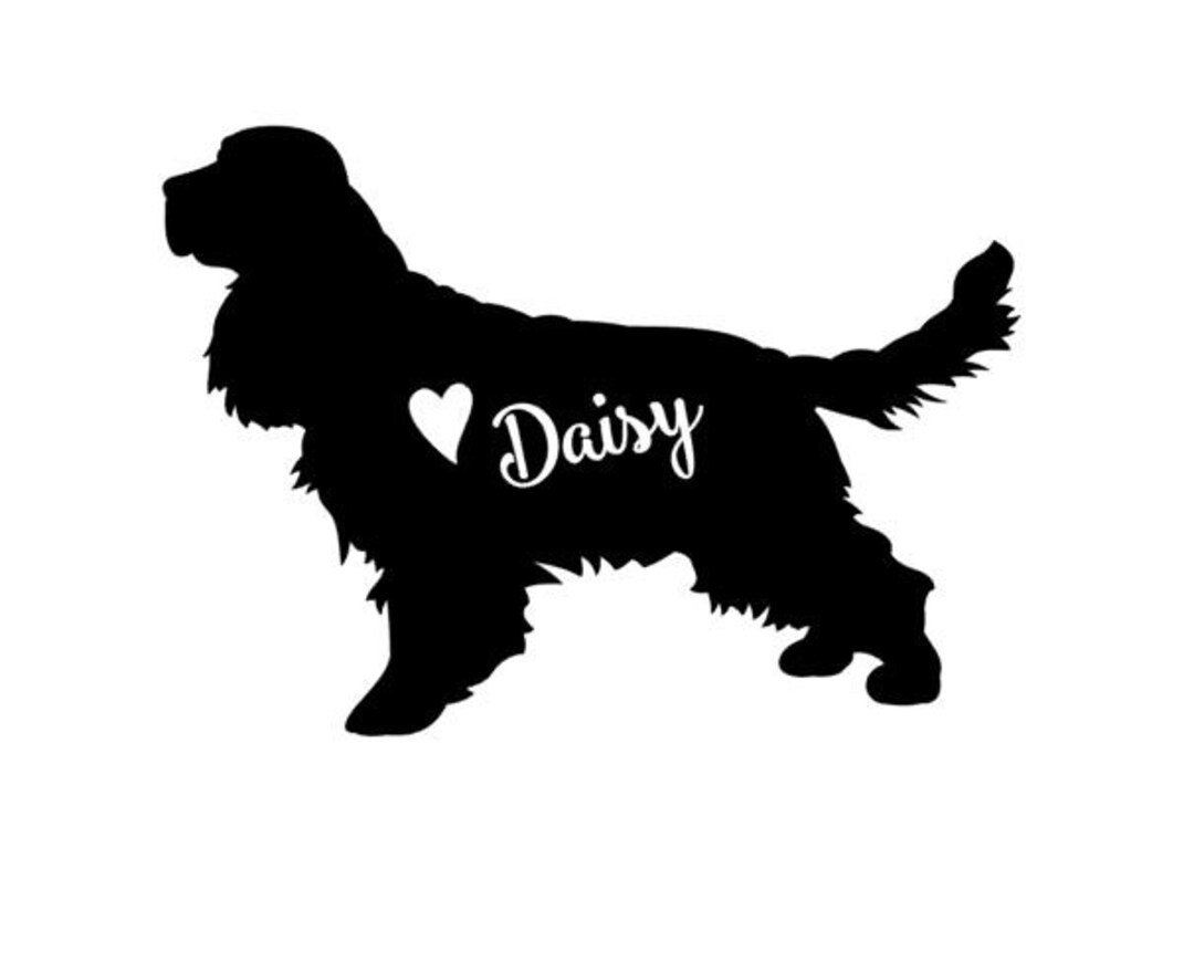 Cocker Spaniel Decal / Personalized Cocker Spaniel Decal / Cocker ...