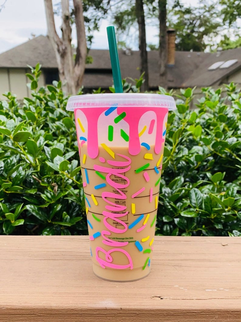 Sprinkles Starbucks Cup Starbucks Reusable Cup Starbucks - Etsy