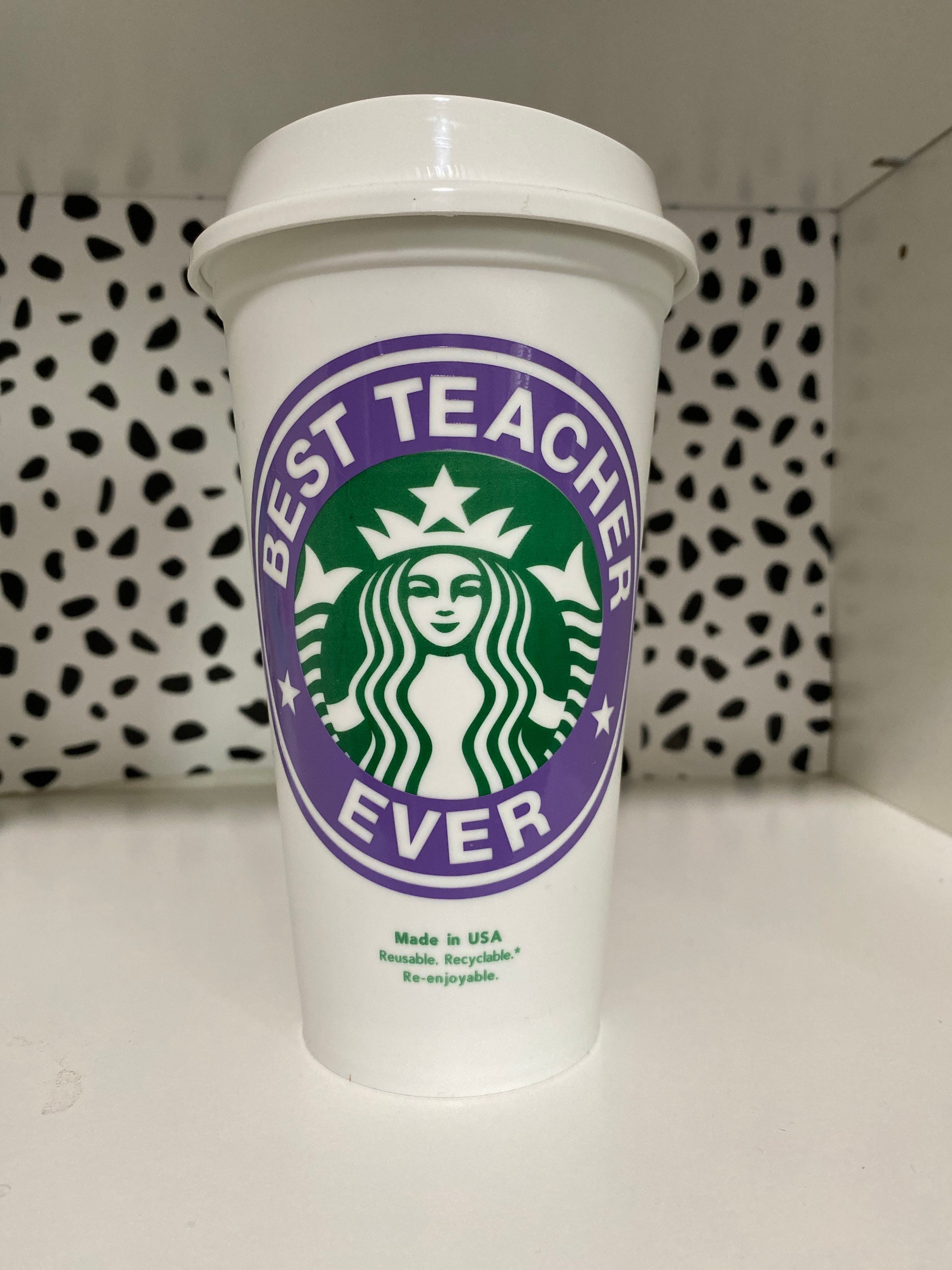 Teacher Starbucks Reusable Cup / Starbucks Cup / Teacher Gift - Etsy