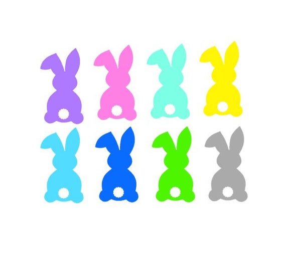 Easter Bunny Vinyl Decal // Easter Decal // Easter Projects // - Etsy