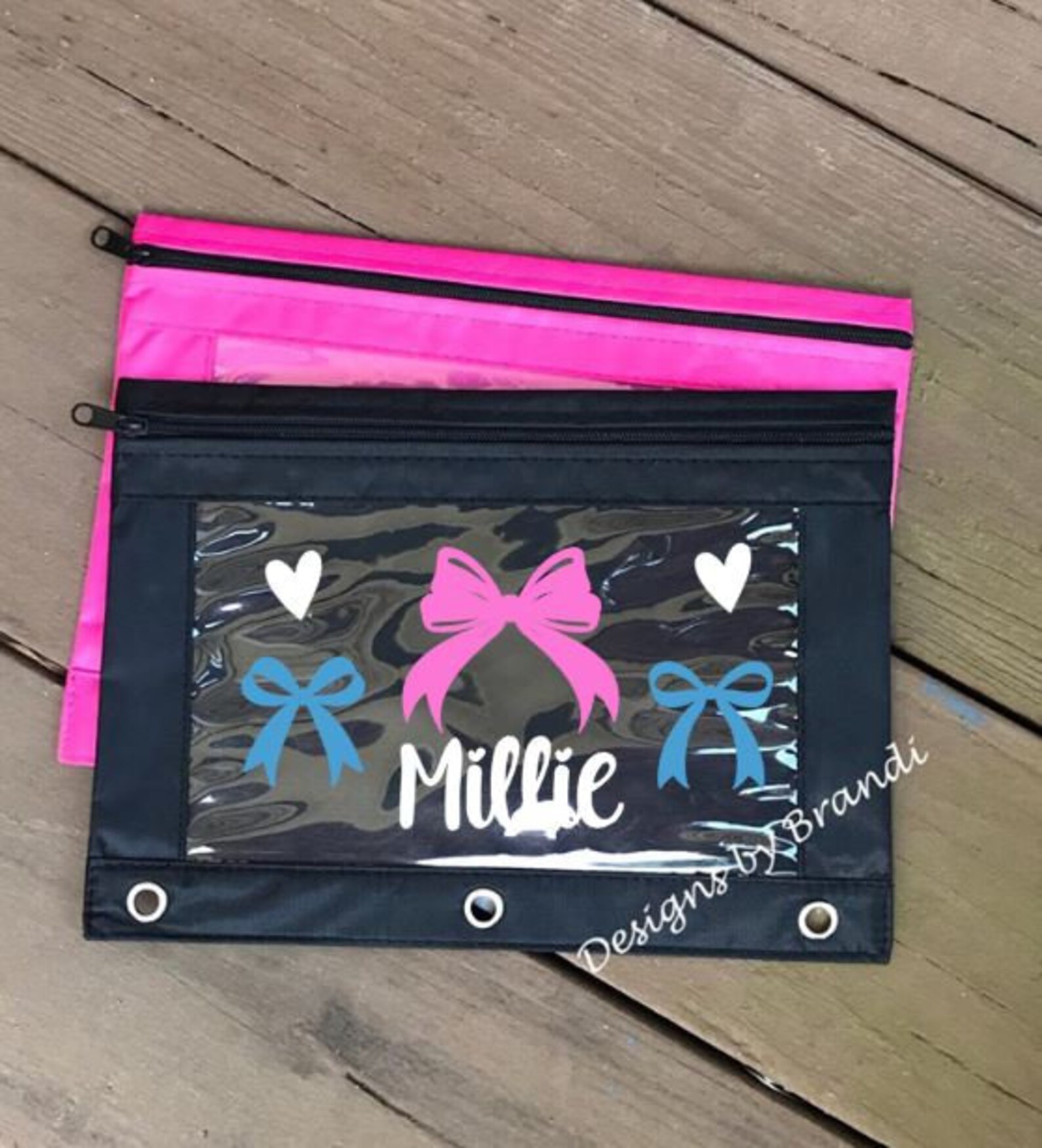 Bow Pencil Pouch / Personalized Pencil Bag / Coquette Pencil Bag ...